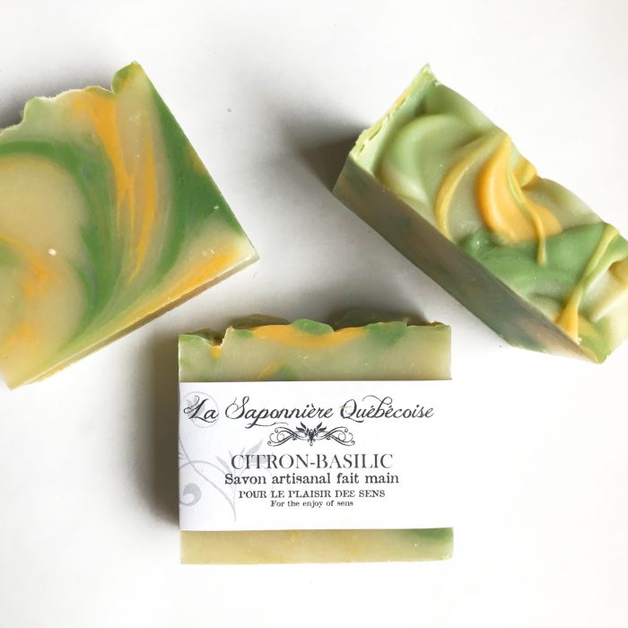 Savon Citron-Basilic - Saponnière Québécoise